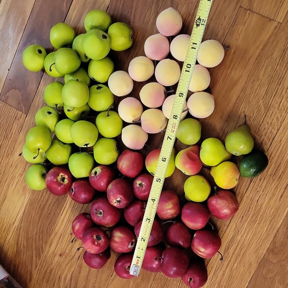unknown | Accents | Faux Crab Apples Peaches Pears Lot Of 68 | Poshmark